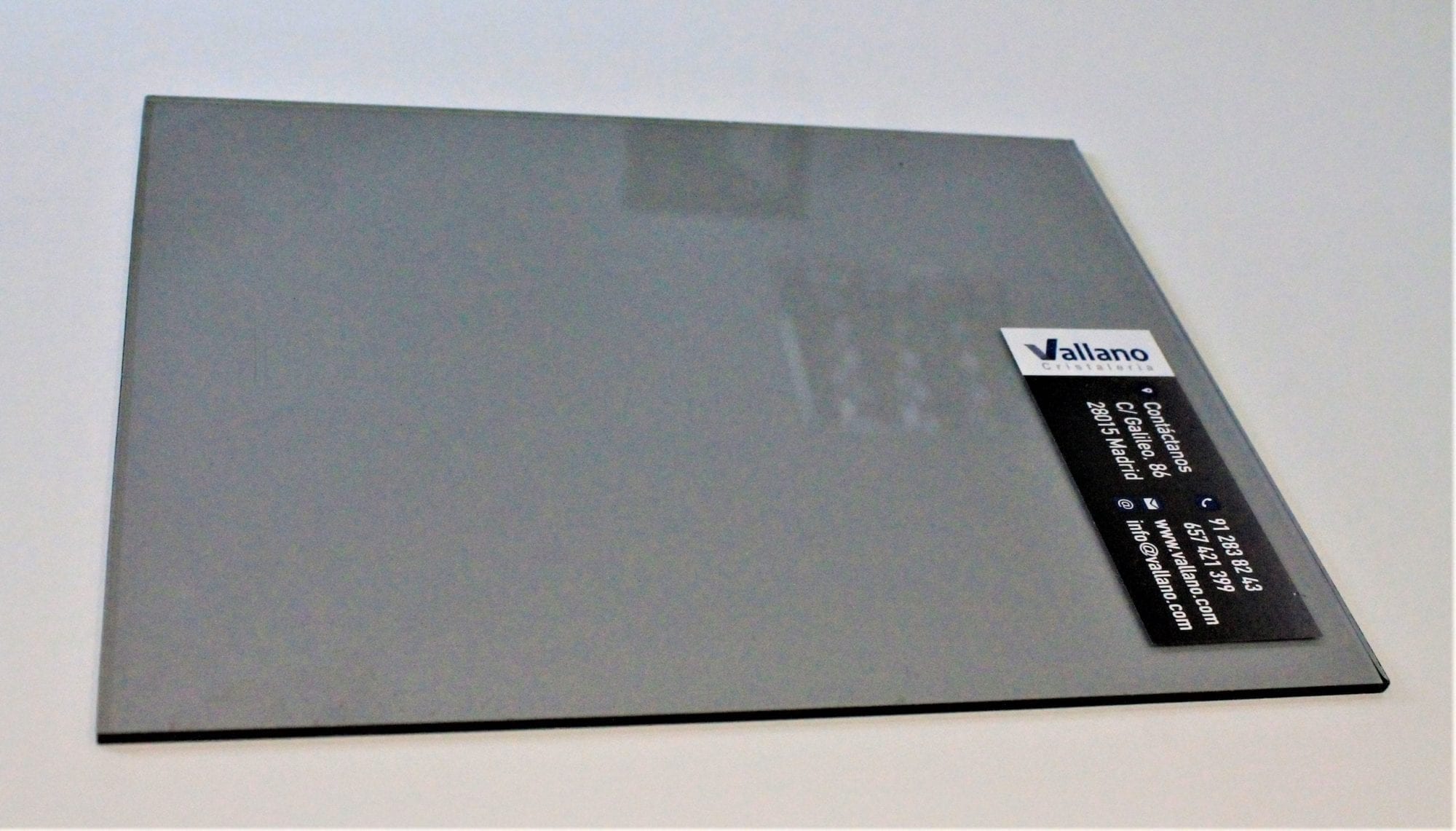 cristal parsol color gris 3 mm | Vallano